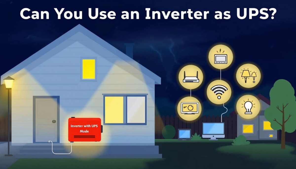 ¿Se puede usar un inversor como sistema UPS de respaldo? | Mingch