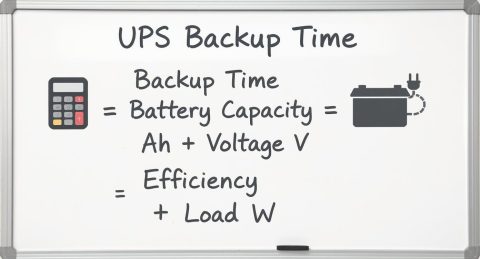 How to Calculate UPS Battery Backup Time | Mingch