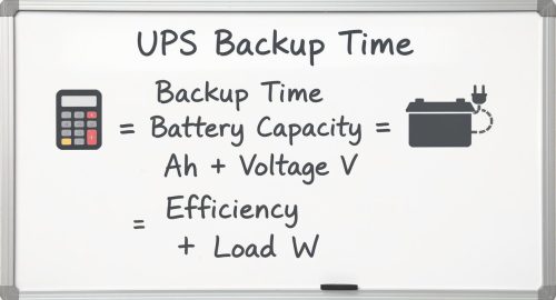 How to Calculate UPS Battery Backup Time | Mingch