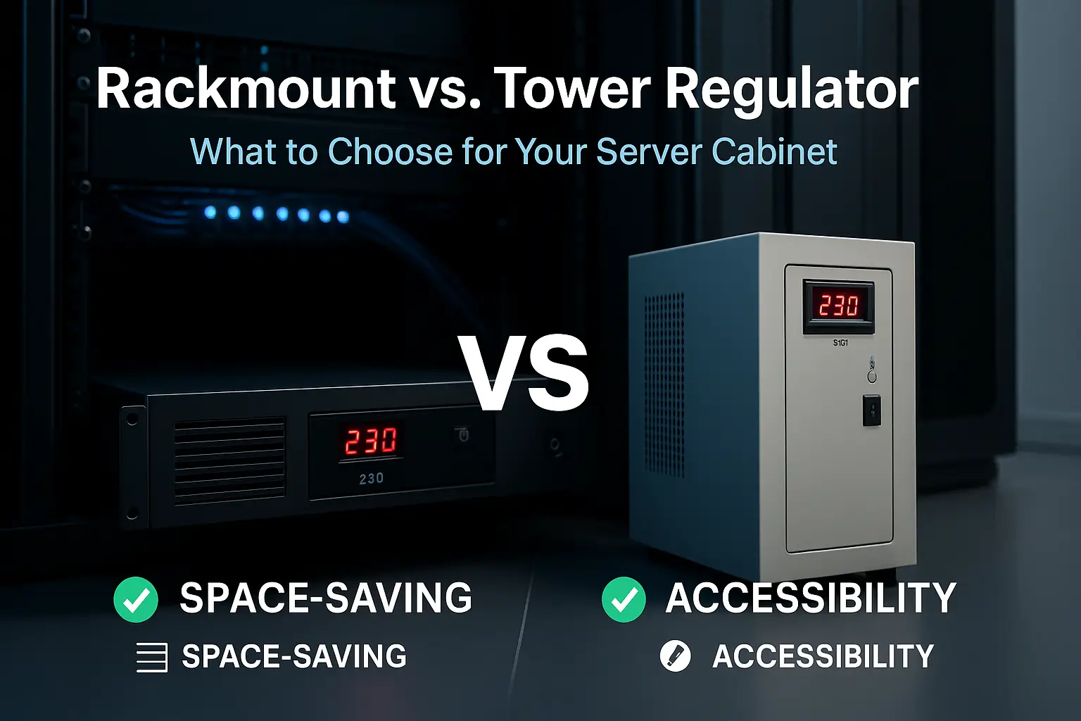 Rackmount vs. Tower Voltage Regulator: Server Guide | Mingch