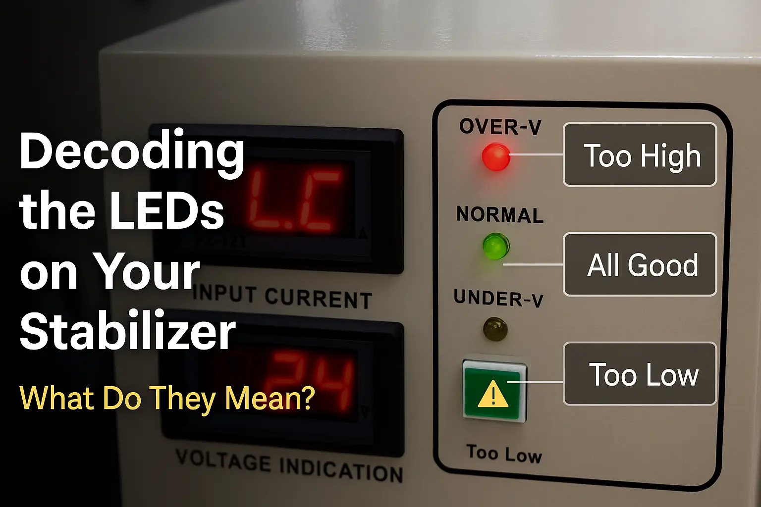 Decoding the LEDs on Your Stabilizer: What Do They Mean? | Mingch
